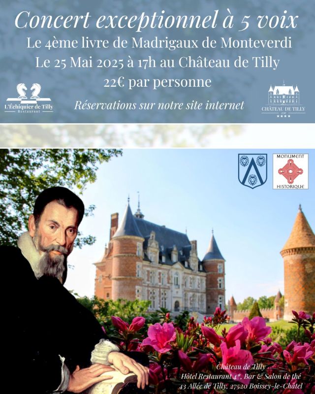 Concert exceptionnel à 5 voix au Château de Tilly - Communauté de Communes Roumois Seine ...